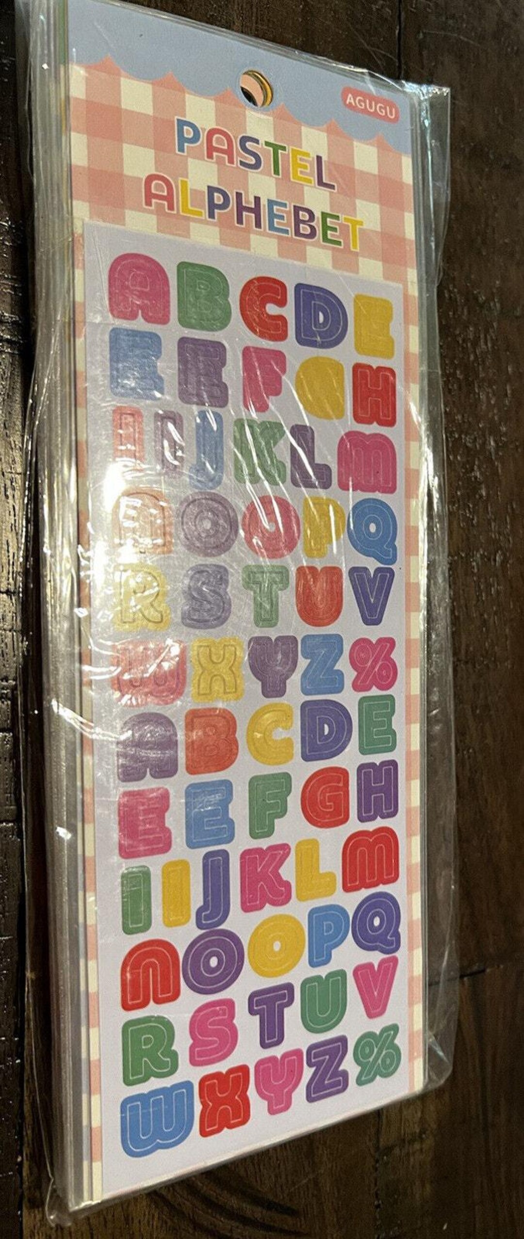 HUGE Lot Crafts Stickers Rainbow Pastel Alphabet Capital Lower Case 24 ...