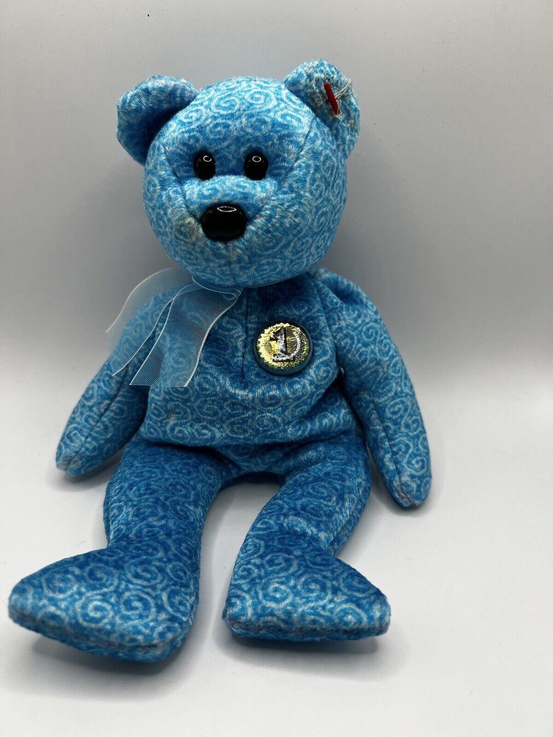 TY Beanie Baby Babies Stuffed Animal Plush Blue Bear Classy 2001 - Etsy