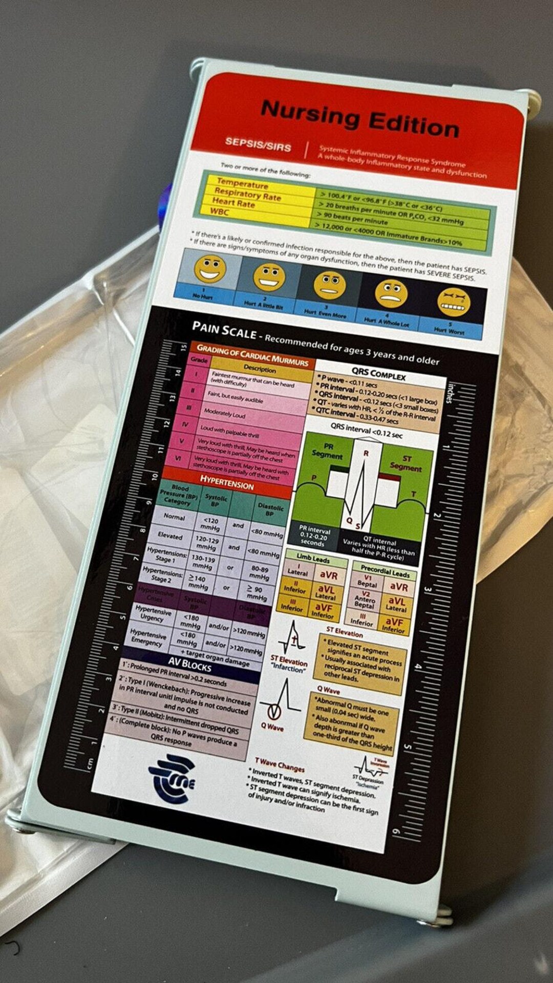 Nursing Edition 9" X 12" Clipboard Folding Pocket Reference Clipboard ...