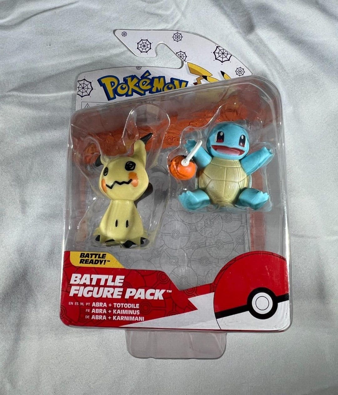 Pokemon Mimikyu Squirtle Action Figures Battle Ready Jazwares New ...