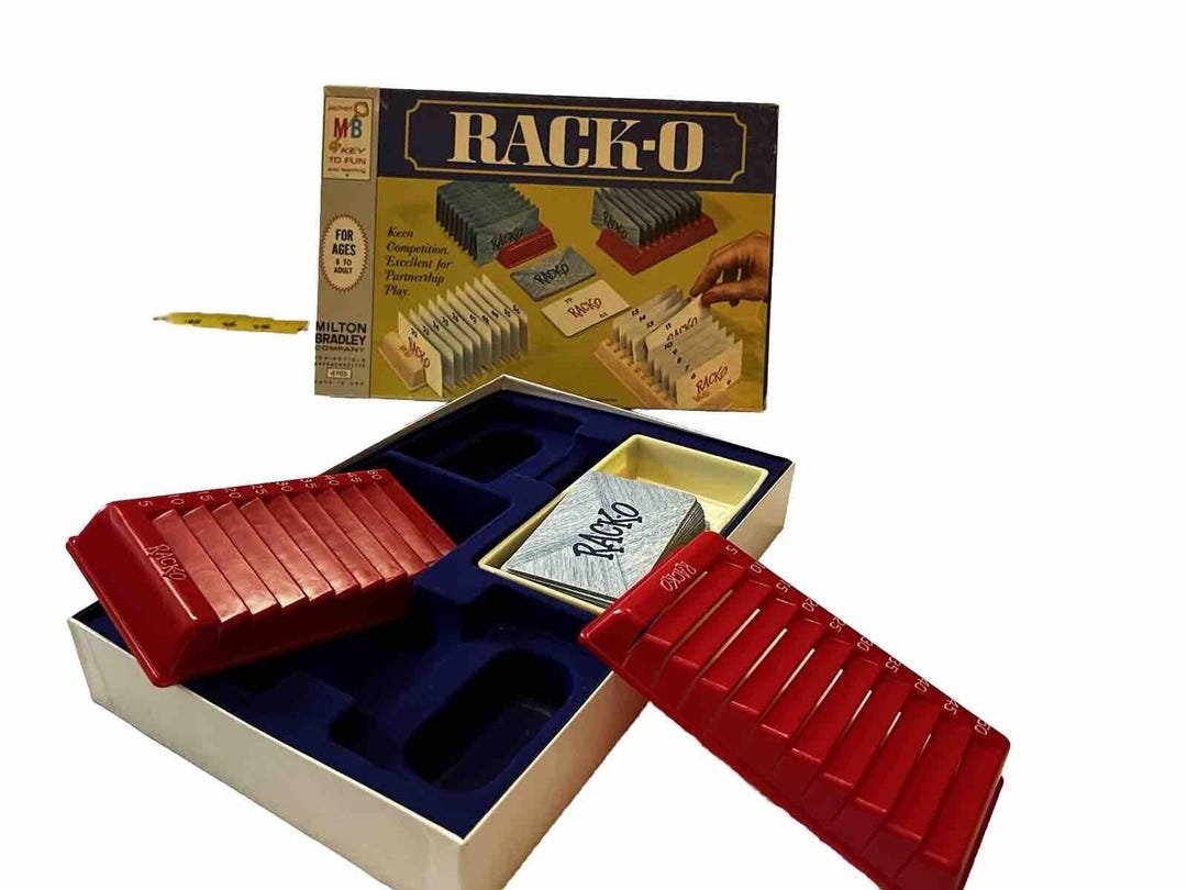 VINTAGE Rack-o Card Board Game COMPLETE Milton Bradley 1966 Racko ...