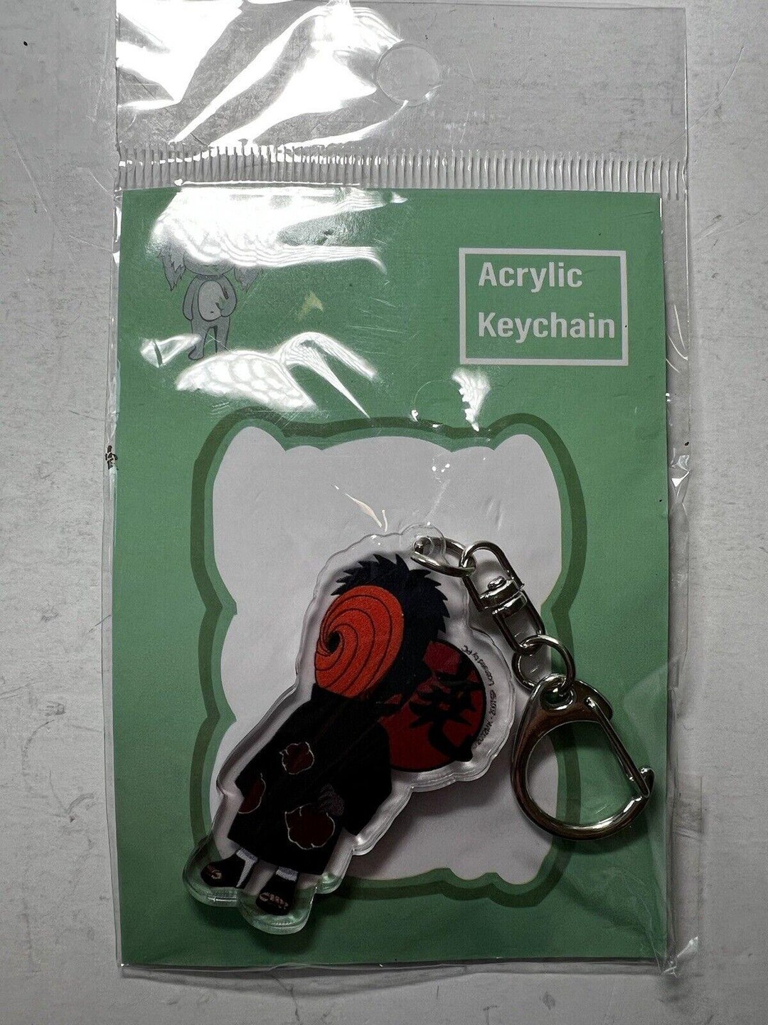 Naruto Shippuden Tobi Obito Uchiha Acrylic Keychain Anime Key Ring NEW ...