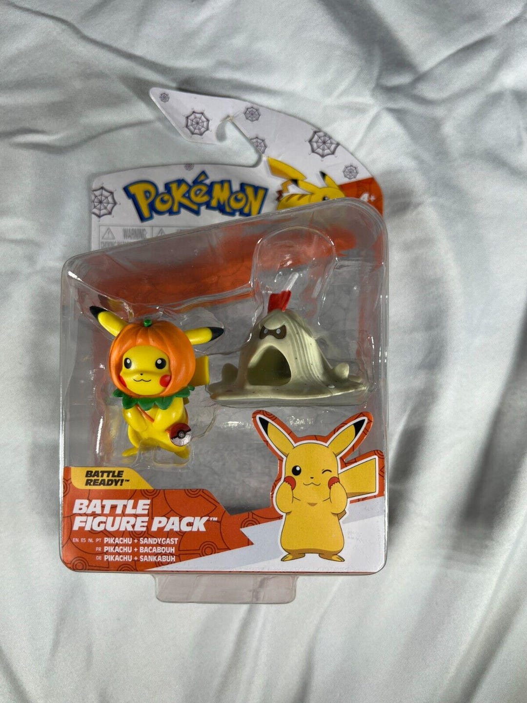Pokemon Pikachu Sandygast Halloween Action Figures Pack Battle Ready ...