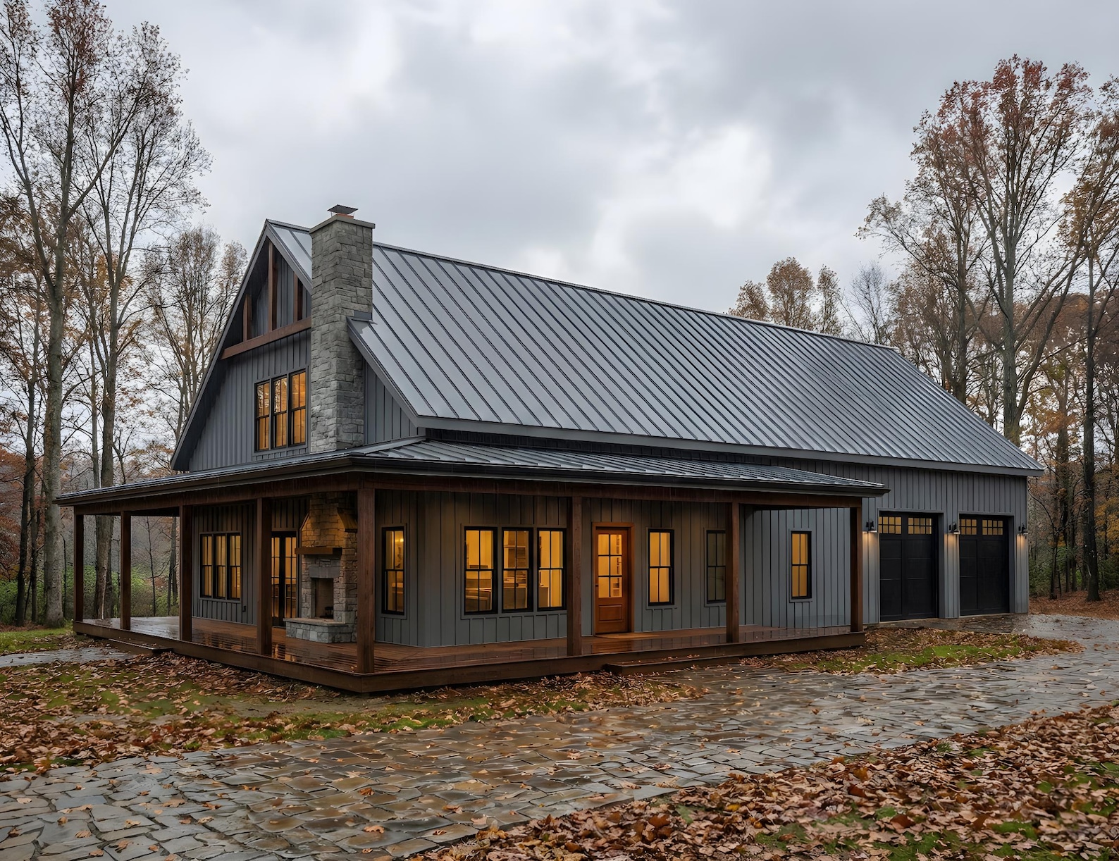 4 Bedroom Barndominium House Plans PDF Instant Download, Modern Barn ...