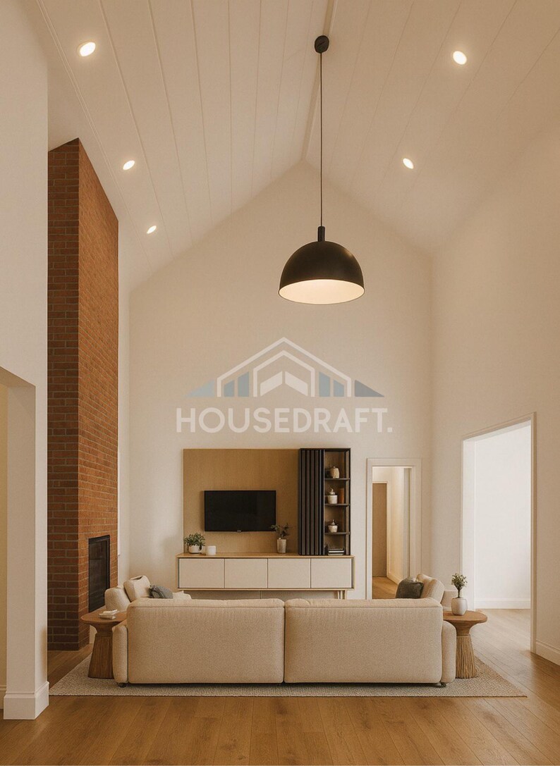 Digital Farmhouse House Plan PDF 5 Bedroom 3 Bathroom Home Layout With ...