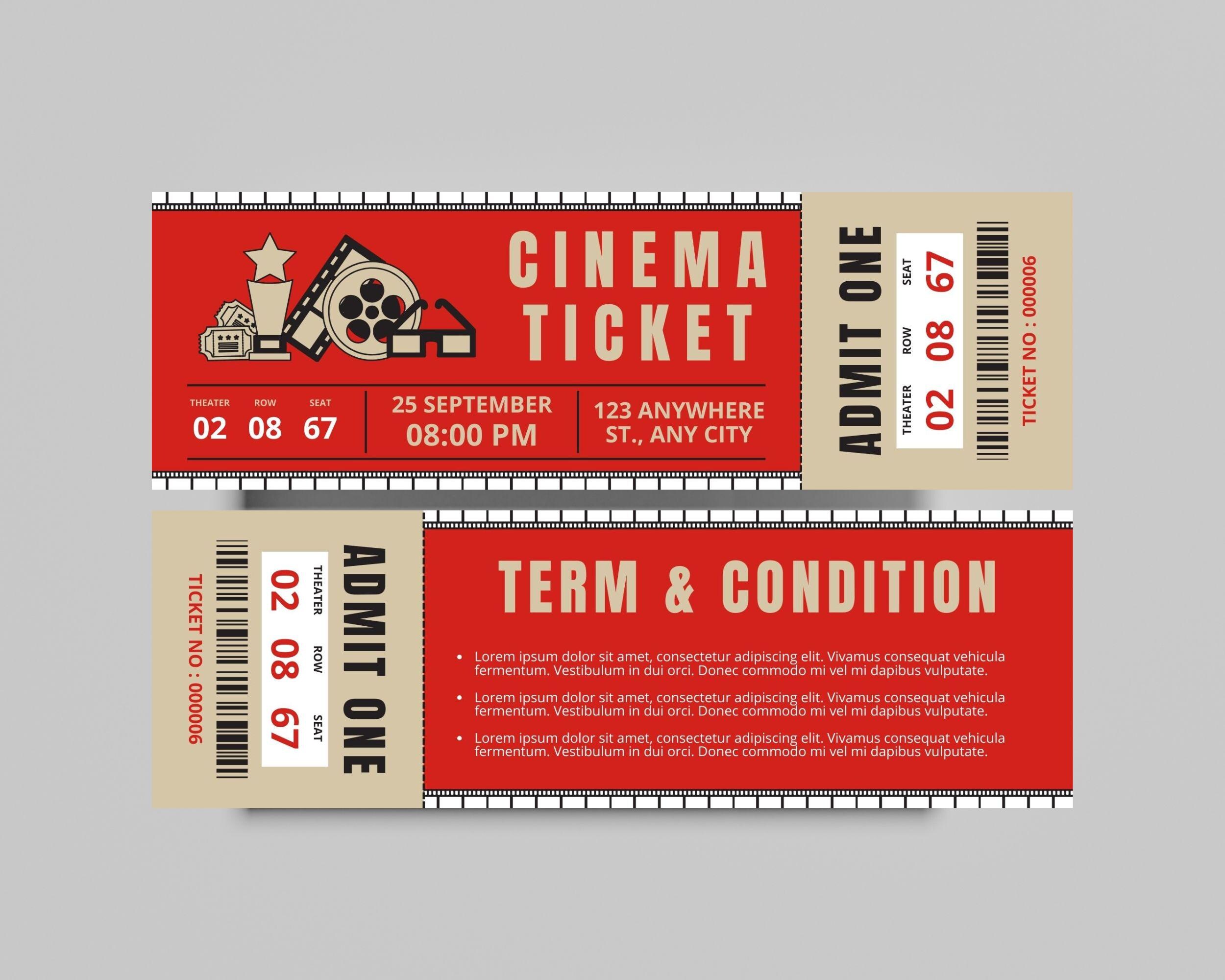 Movie Invitation Template | Cinema Party Invite | Movie Night and ...