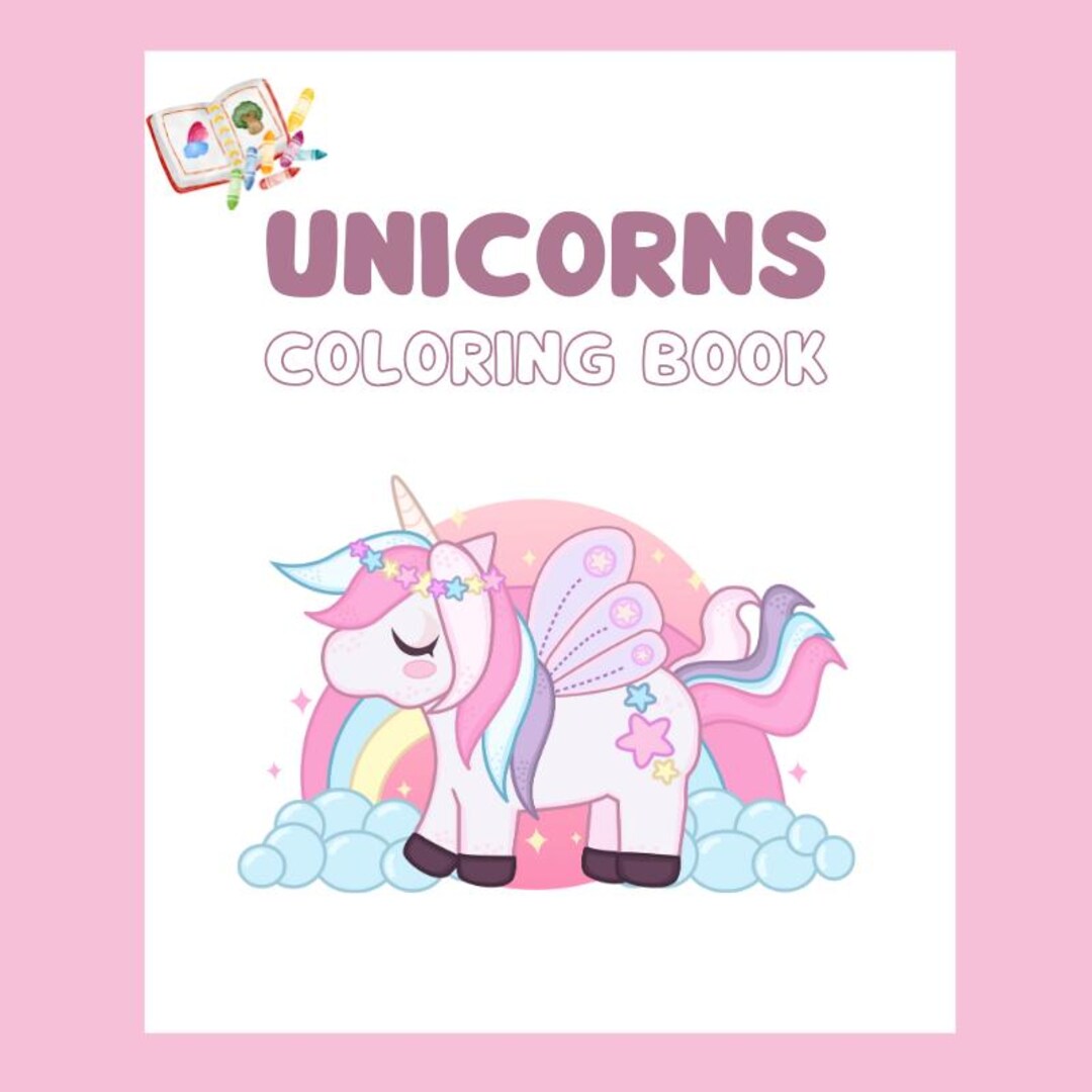 Unicorn Coloring Book for Kids and Teens. 07 Unique Pictures of ...