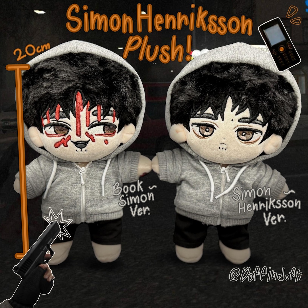 PREORDENES Cry Of Fear- Simon Henriksson, Peluche Book Simon 20 cm (TIEMPO LIMITADO) - Etsy España