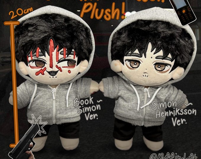 Cry of Fear- Simon Henriksson, Book Simon 20cm Plush Doll - Etsy