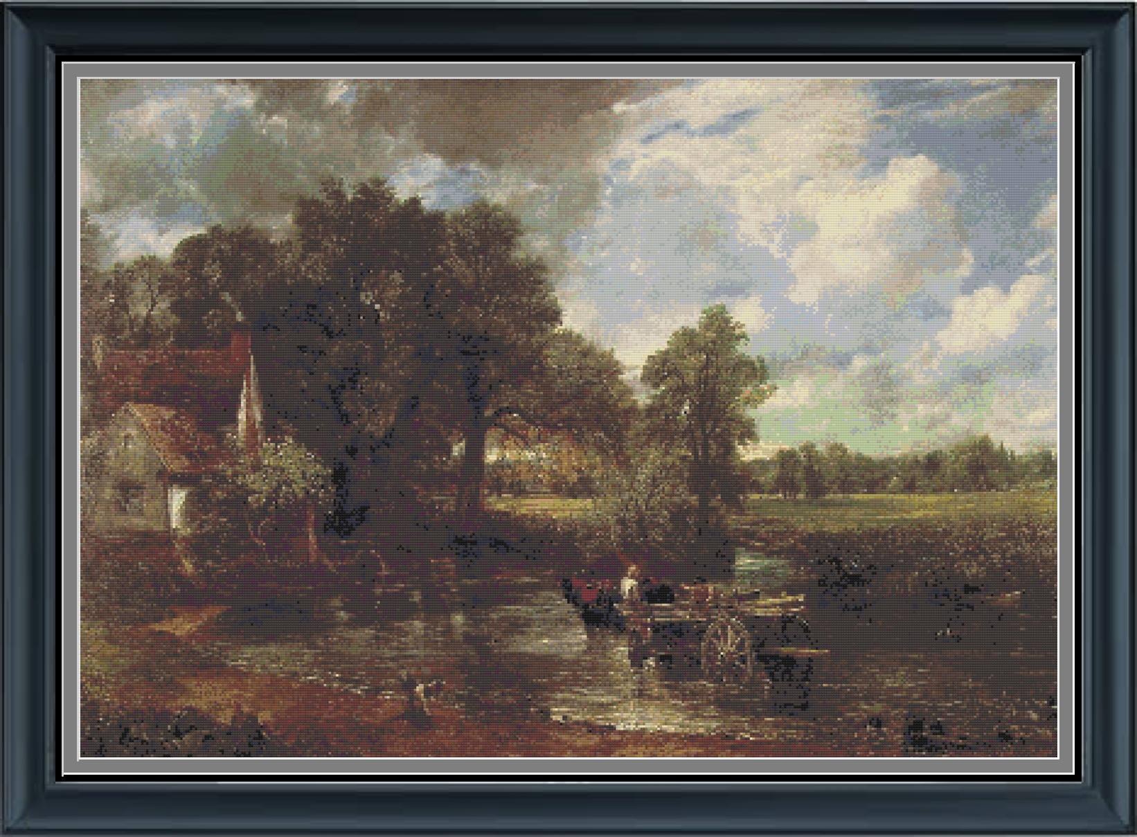 The Hay Wain by John Constable - Cross Stitch Pattern - Instant PDF ...