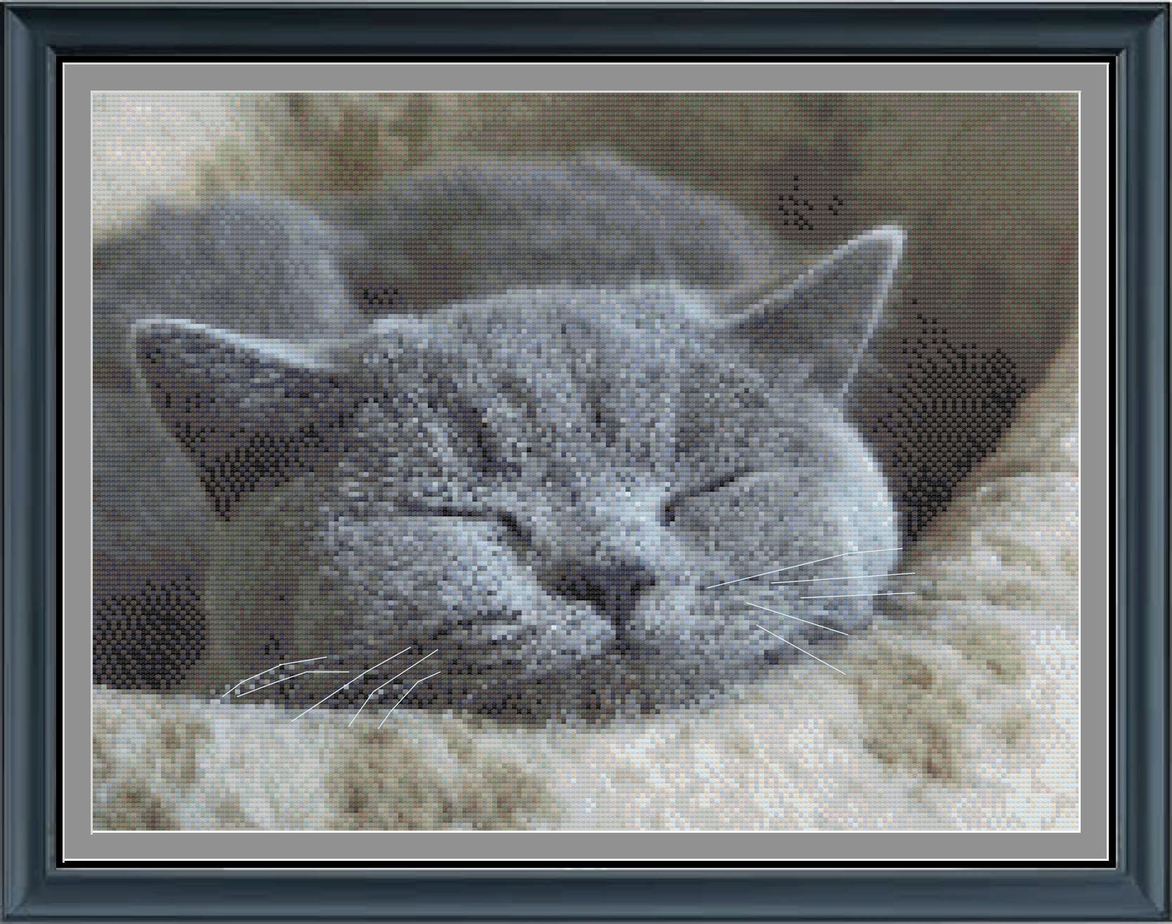 Cross Stitch Design From A Picture of Your Pet Kid-you Supply - Etsy