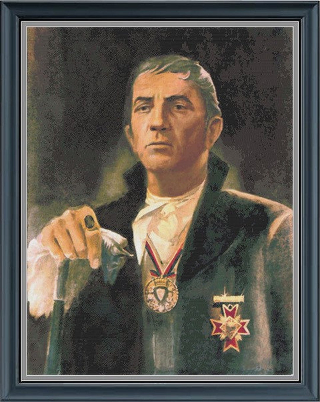 Dark Shadows - Barnabas Collins Portrait 1897 -cross Stitch PDF ...