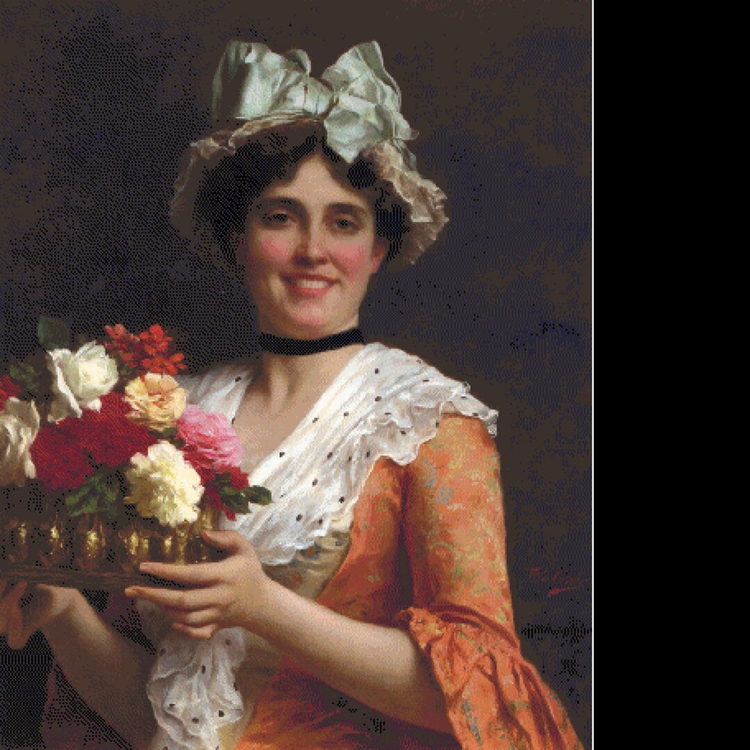 Spring Flowers by Tito Conti Diamond Painting Chart - Instant PDF ...