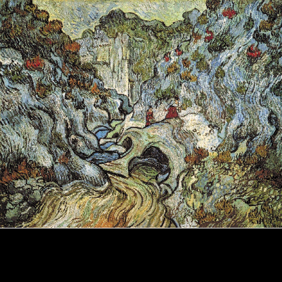 A Path Through a Ravine by Vincent Van Gogh Diamond Painting - Instant ...