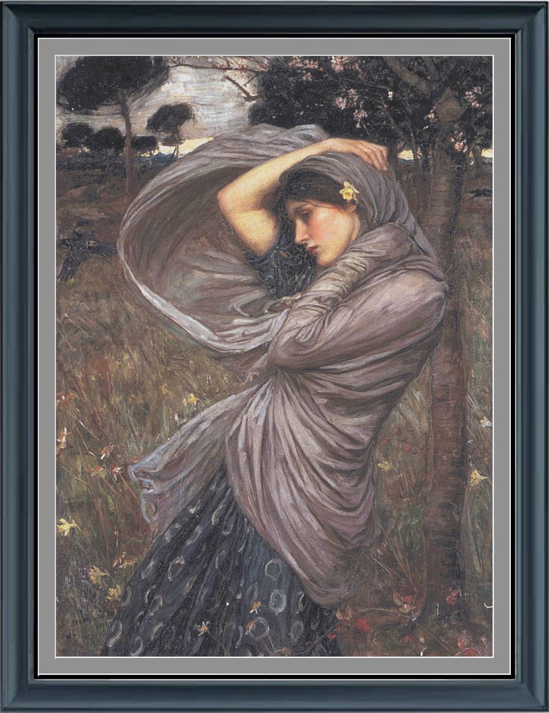 Boreas-cross Stitch Pattern-pdf Download-based on A Painting by John ...