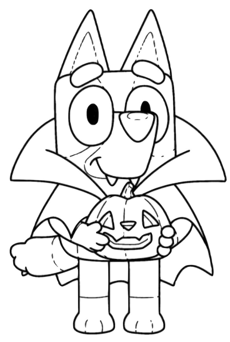 Bluey Vampire Halloween Yard Art Digital File - Etsy