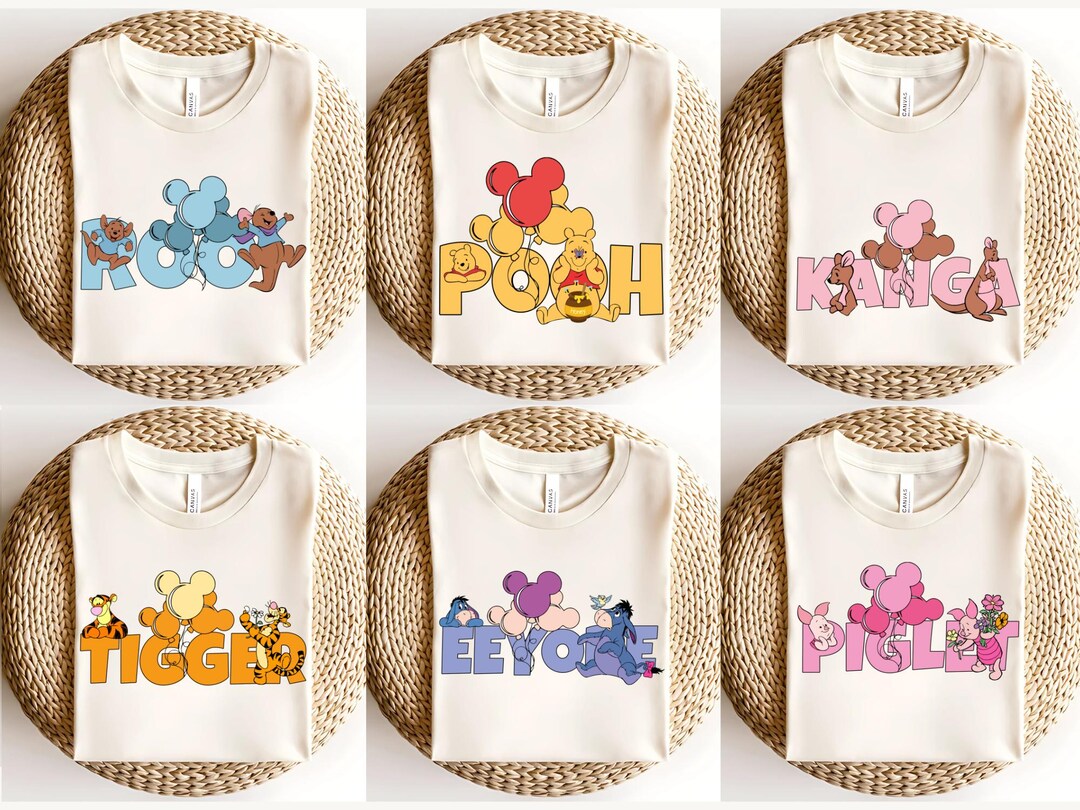 Bundle Poohh and Friends Png, Winnie the Poohh Png, Poohh Shirt Png ...