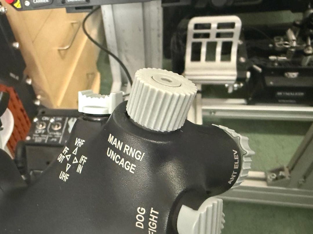 Winwing/winctrl 3D Printed More Realistic Manual Range Dial and Press ...