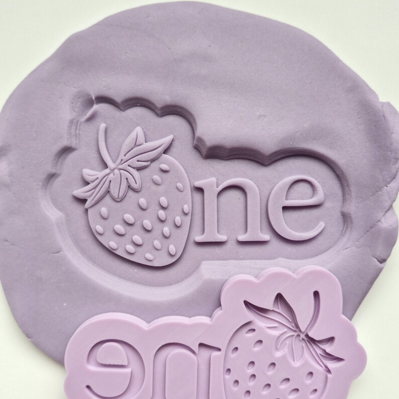 Berry First Birthday, One, 1st Birthday, Cookie Cutter and Deboss Stamp ...