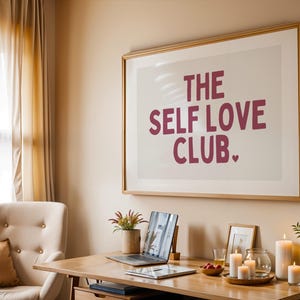 The Self Love Club Digital Print Poster Positive Affirmation Print ...