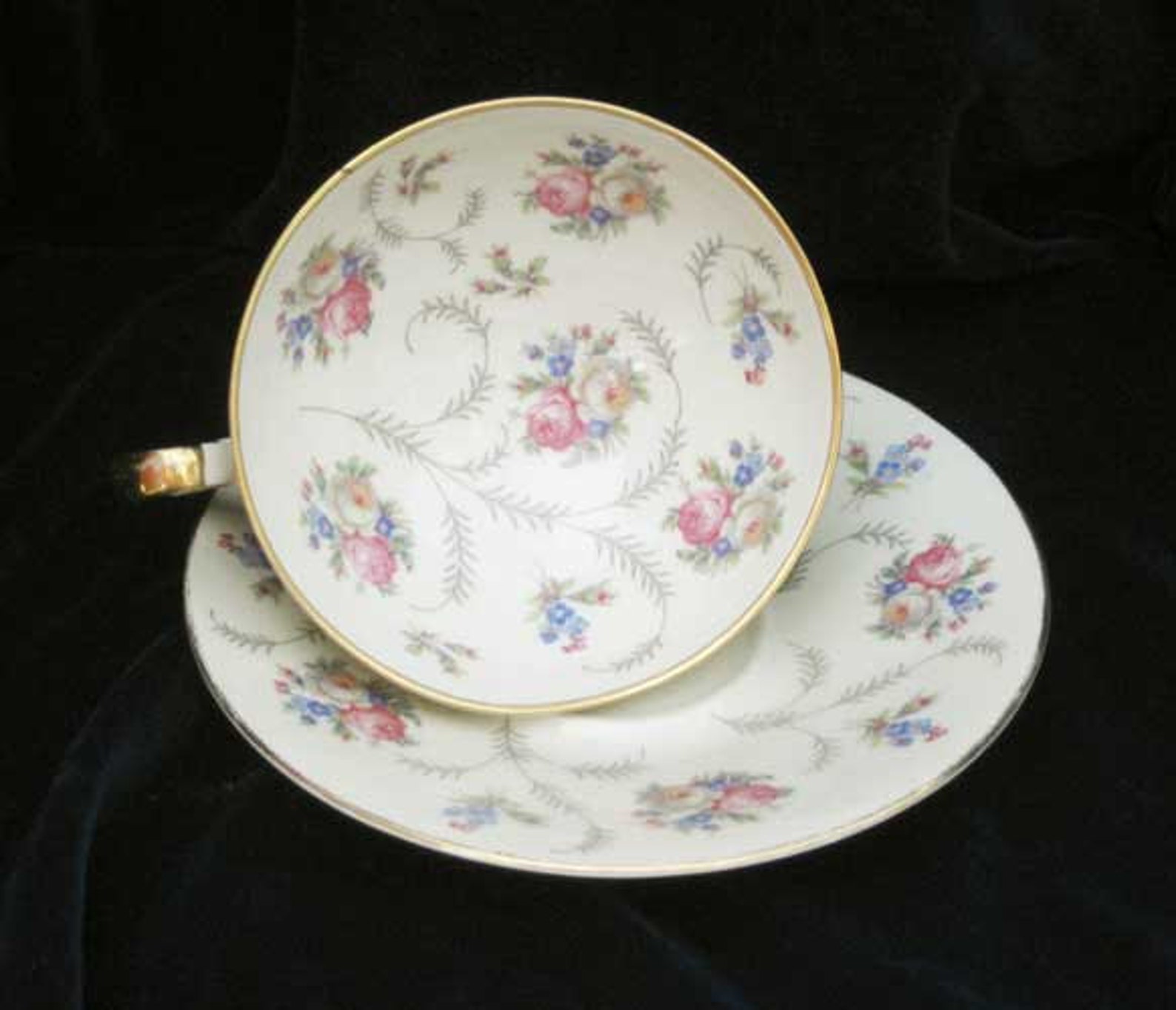 Vintage Bavaria Germany Tea Cup and Saucer by HERTEL JACOB - Etsy