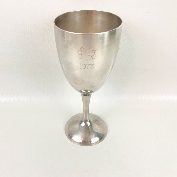 Silverplate Goblets - Etsy