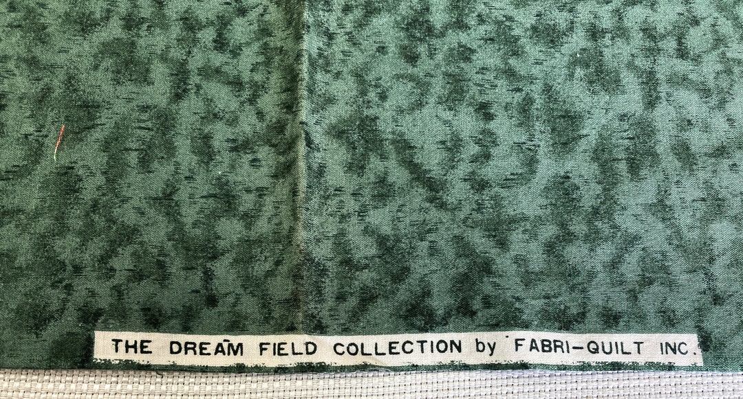 1 Yard X 40" Wide Dark Shades of Green Fabric the Dream Field ...