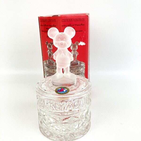 Mickey Mouse Crystal Figurine - Etsy