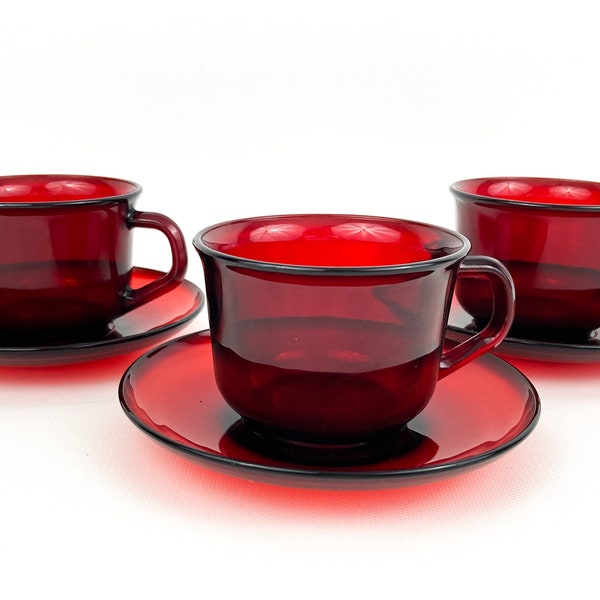Red Tea Cups - Etsy