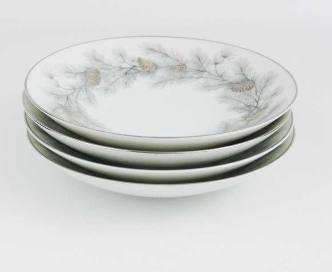 Vintage Sango China Sierra Pines Fruit/dessert Bowls 4 - Etsy