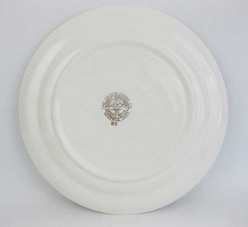 Vintage Cronin China Co Pattern CO13 Dinner Plates (6) 22 Kt Gold USA ...