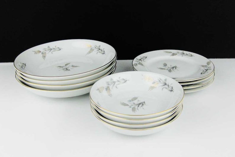 Vintage Empress China Gold Wheat Made in Japan Dinnerware (12 Pieces ...