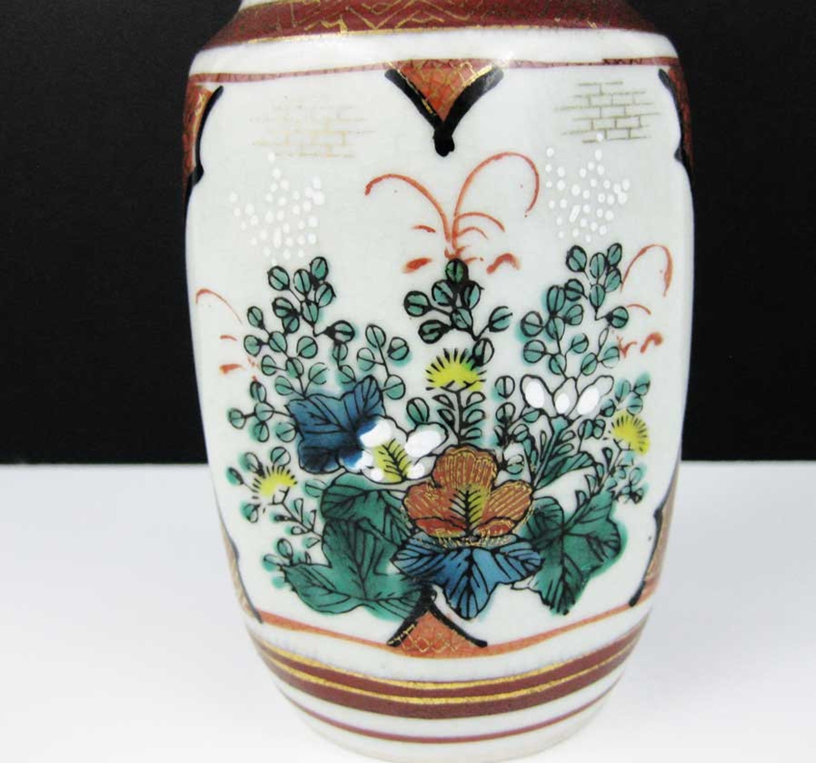 Vintage Asian Japanese Imari Vasesake Pitcher Maroon Gold | Etsy