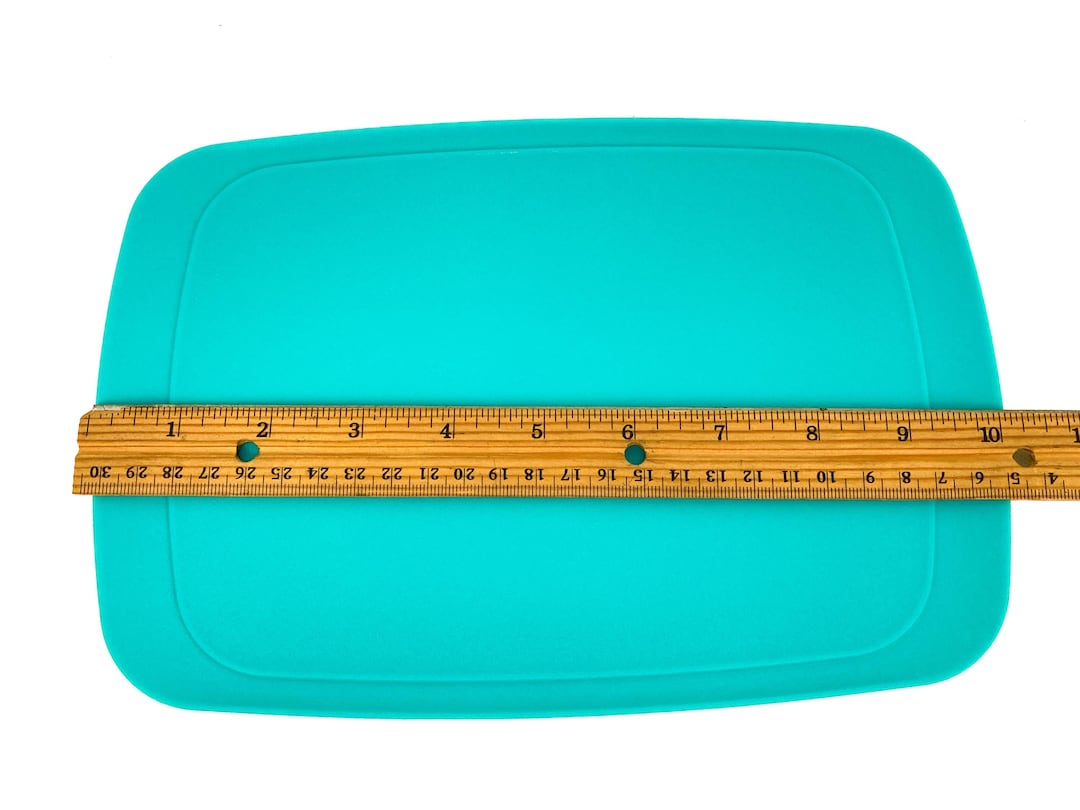 Tupperware Stackable Cutting Board Chopping Board Teal Blue 10 X 7 New ...
