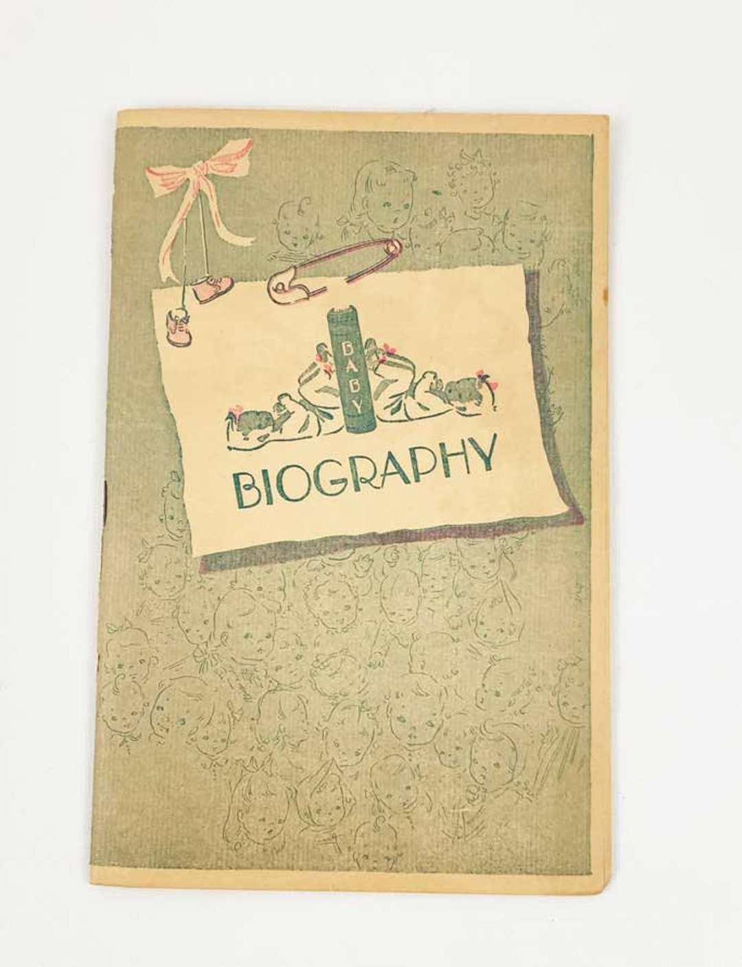 Vintage Baby Biography Booklet Circa 1949 by Frank Harbertbaby Bookbaby ...