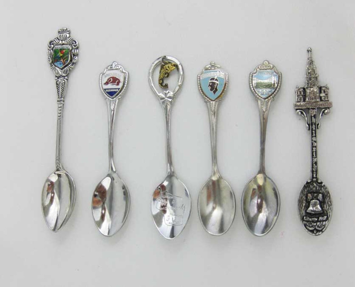 Vintage Mixed Lot of 17travel Souvenir Collector Spoons | Etsy