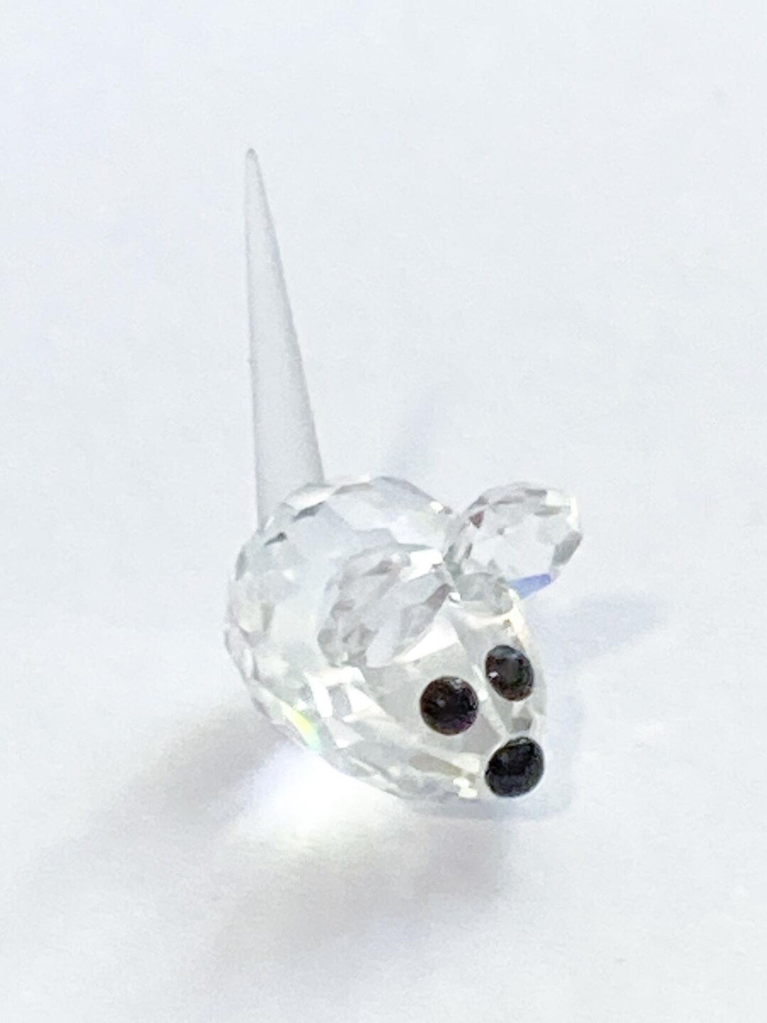 Vintage Rare Tiny Swarovski Crystal Multi Faceted Mouse With A Frosted ...