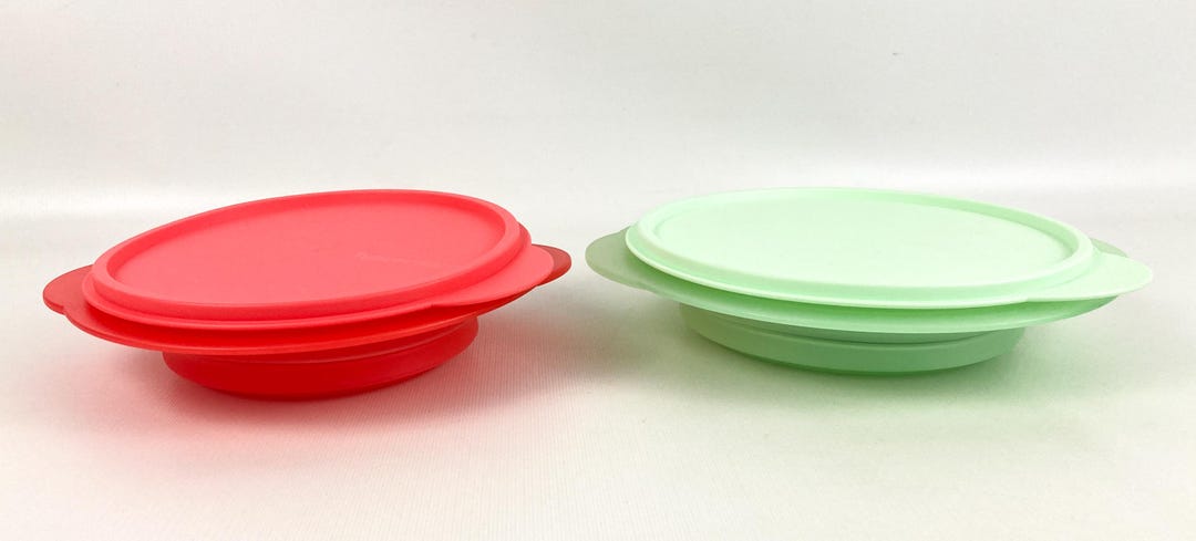 Vintage Tupperware Flatout Mini-max Collapsible Bowls (2) #5452 & #5453 ...