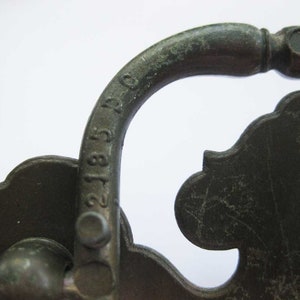 Antique 2185 DC Bat Wing Drop Bail Pull Handle Dark Brass - Etsy