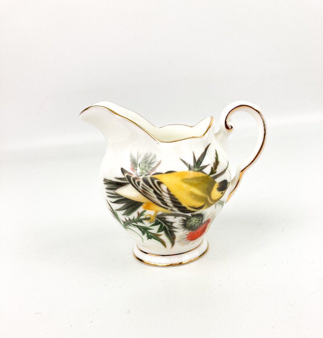 Royal Tuscan Goldfinch Creamer Fine Bone China England Yellow Bird ...