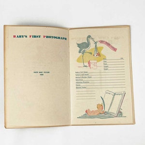 Vintage Baby Biography Booklet Circa 1949 by Frank Harbertbaby Bookbaby ...