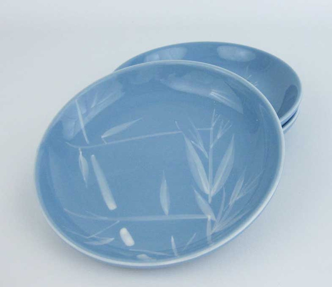Winfield Blue Pacific Bread/dessert Plates 3 White Bamboo - Etsy