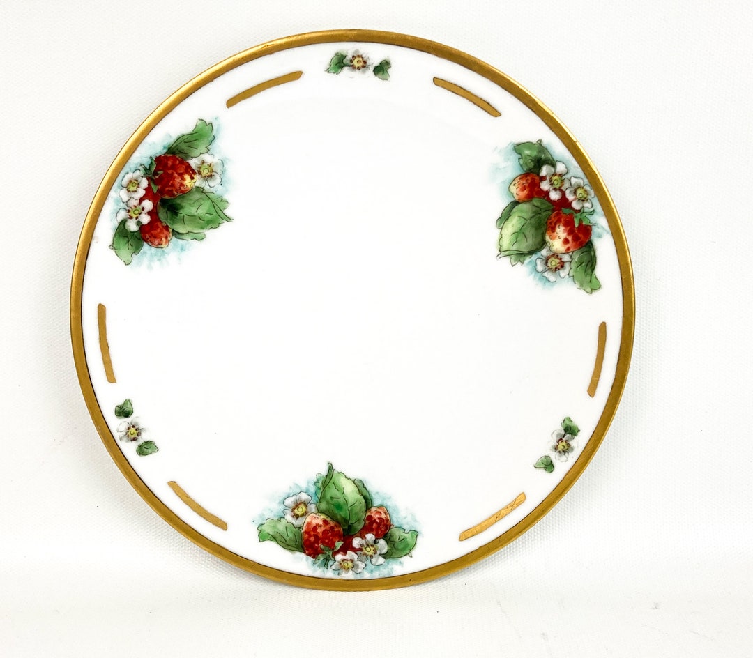 Vintage Favorite Bavaria Hand Painted Strawberry Plate 8.25" - Etsy