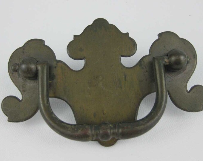 Antique 2185 DC Bat Wing Drop Bail Pull Handle Dark Brass Plateddrawer ...