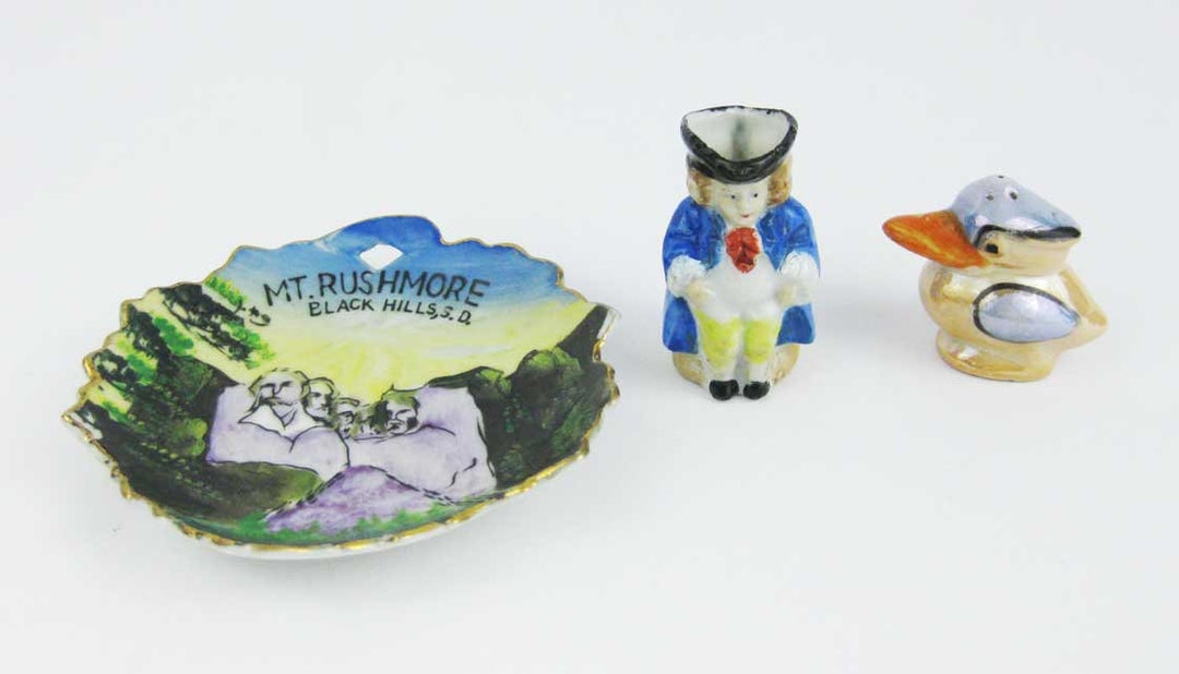 Japanese Hand Painted Duck Salt Shaker, Mini Creamer, Mt. Rushmore ...