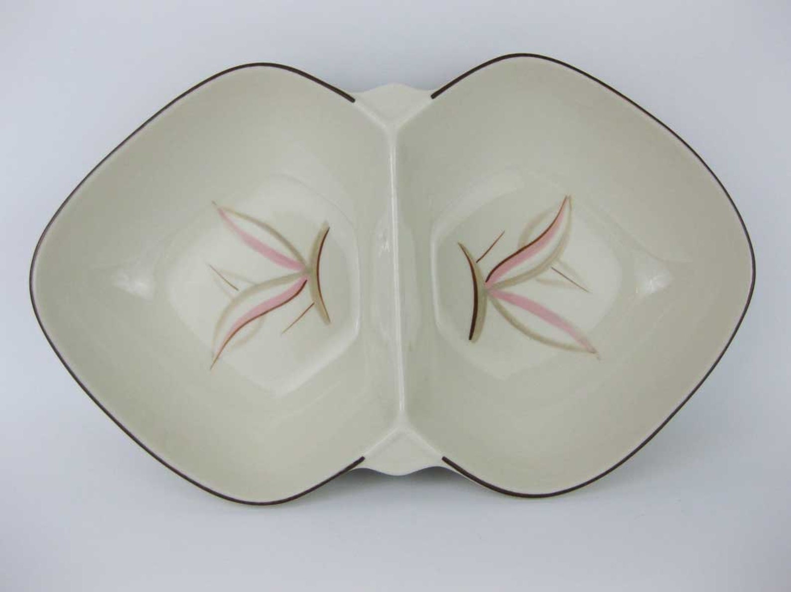 Vintage Winfield China Dragon Flower Oval Divided Vegetable Serving ...