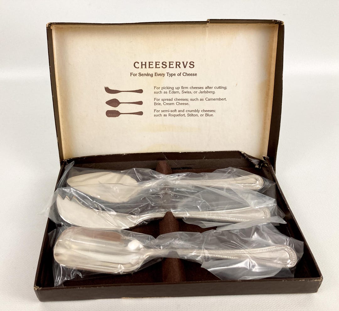 GODINGER Silverplated Cheeservs 3 Pc Set Cheese Gourmet Utensils With ...