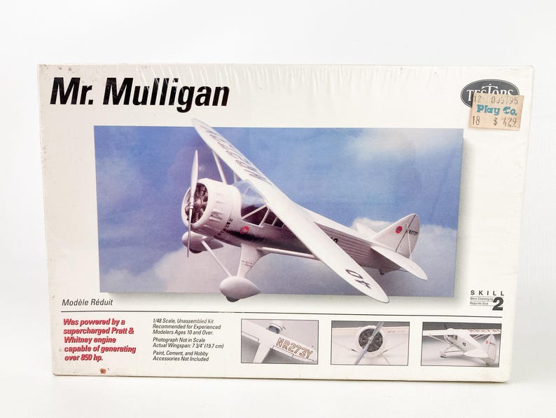 Testors Howard Mr Mulligan Airplane Model Kit No. 911 Golden Age Racer ...