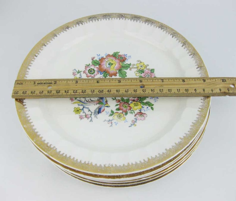 Vintage Cronin China Co Pattern CO13 Dinner Plates (6) 22 Kt Gold USA ...