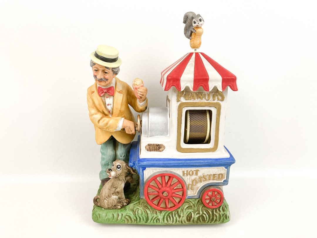 Vintage Waco Melody in Motion Peanut Vendor Animated Music Box 1988 - Etsy